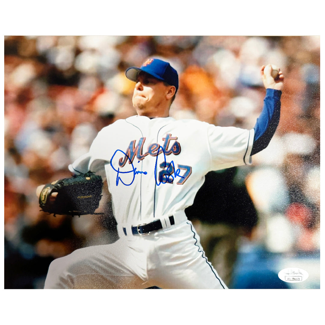 Dennis Cook Signed New York Pose 1 Baseball 8x10 Photo (JSA) — RSA