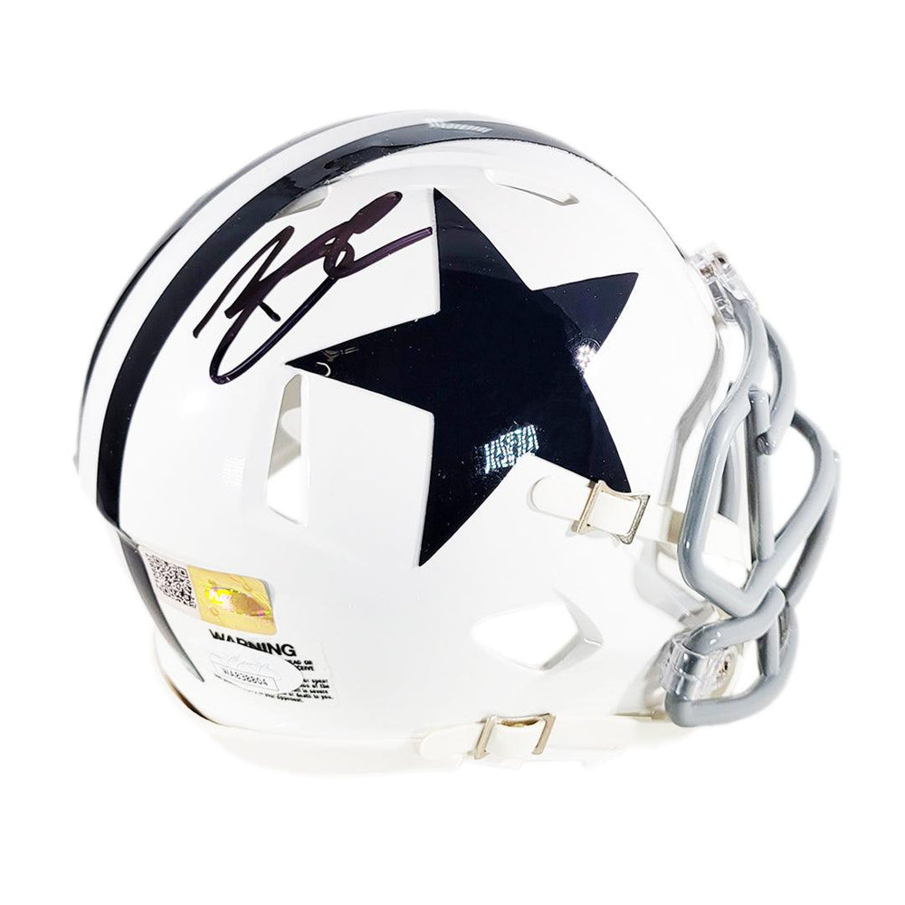 Brandin Cooks Signed Dallas Cowboys Throwback 1960-63 Speed Mini Footb ...