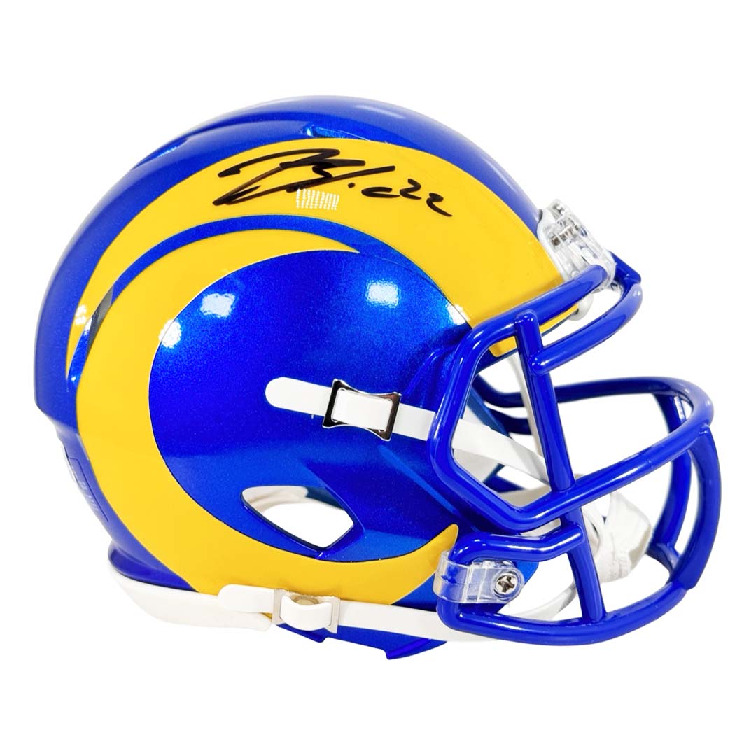 Blake Corum Signed Los Angeles Rams 2020 Speed Mini Football Helmet (B ...