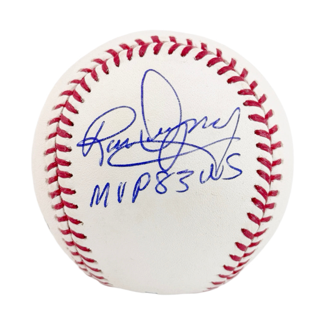 Rick Dempsey Signed MVP 83 WS Inscription Rawlings Official Major Leag ...