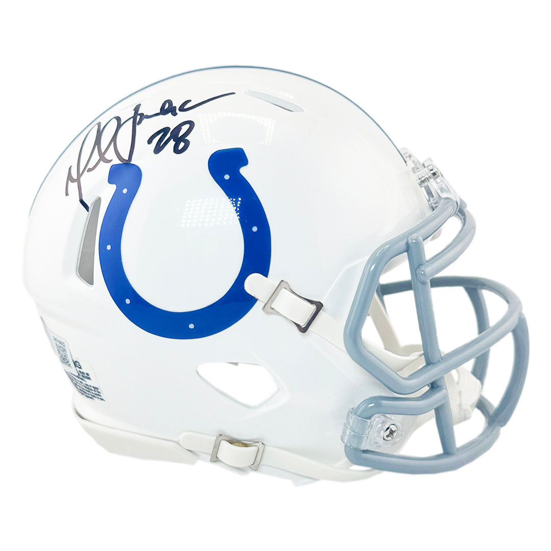 Marshall Faulk Signed Indianapolis Colts Speed Mini Football Helmet (B ...