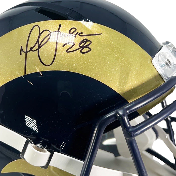 Marshall Faulk Signed Los Angeles Rams 2000-16 Throwback Speed Full-Si ...