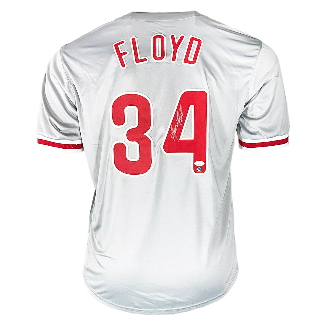 Gavin Floyd Signed Philadelphia Grey Baseball Jersey (JSA) — RSA