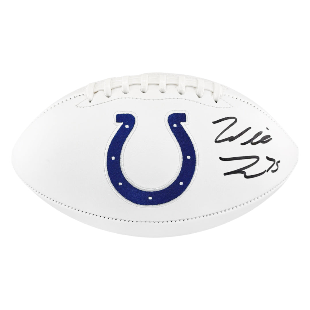 Will Fries Signed Indianapolis Colts Official NFL Team Logo White Foot ...