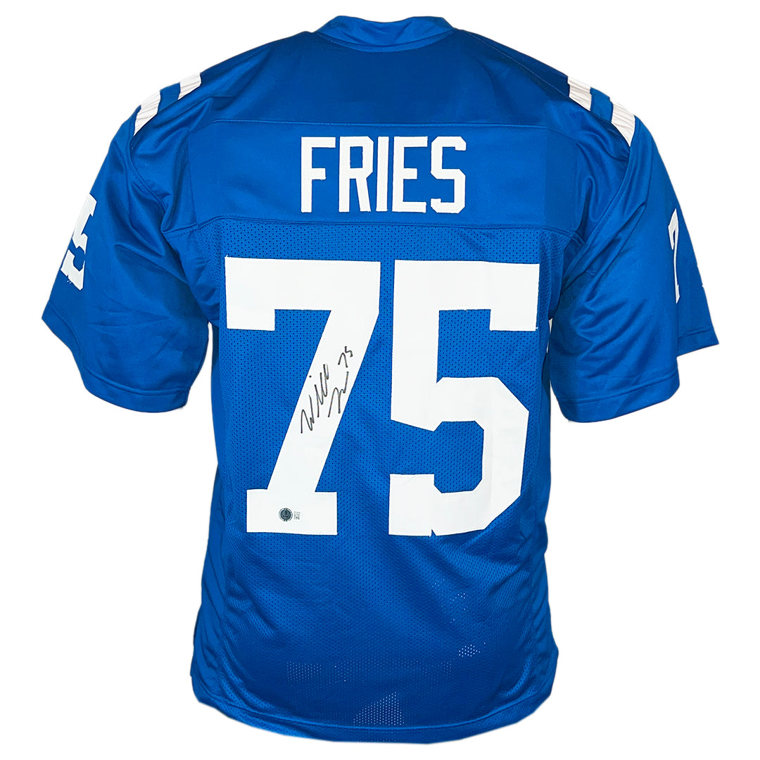 Will Fries Signed Indianapolis Blue Football Jersey (Beckett) — RSA
