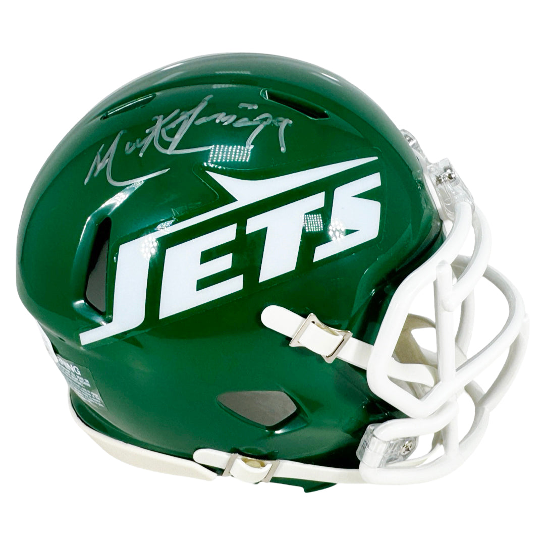 Mark Gastineau Signed New York Jets Throwback 78-89 Speed Mini Footbal ...