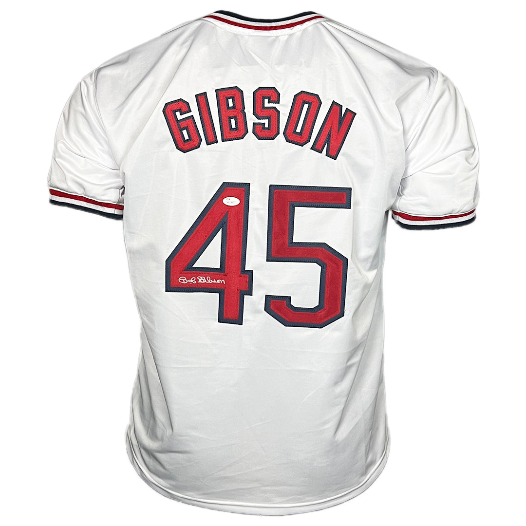 Bob Gibson Signed St Louis White Baseball Jersey (JSA) — RSA