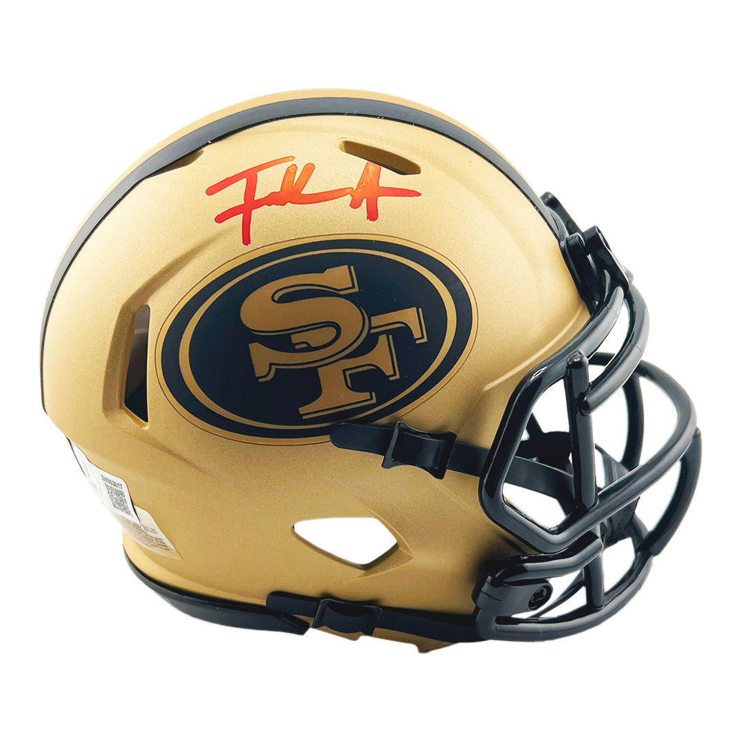 Frank Gore Signed San Francisco 49ers Rave Mini Football Helmet (Becke ...
