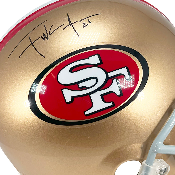 Frank Gore Signed San Francisco 49ers Full-Size Replica Football Helme ...