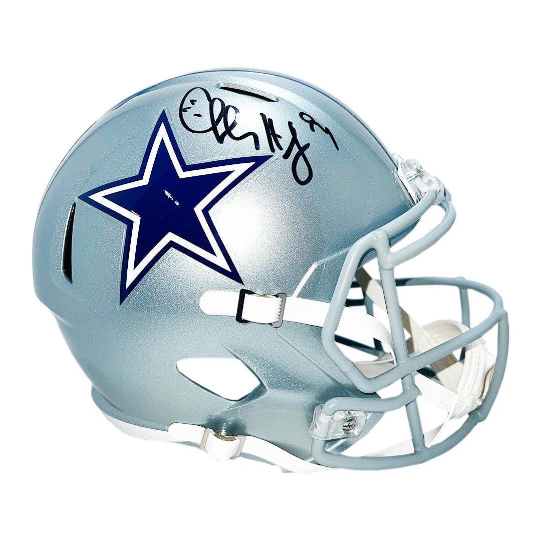 Charles Haley Signed Dallas Cowboys Speed Full-Size Replica Football H ...