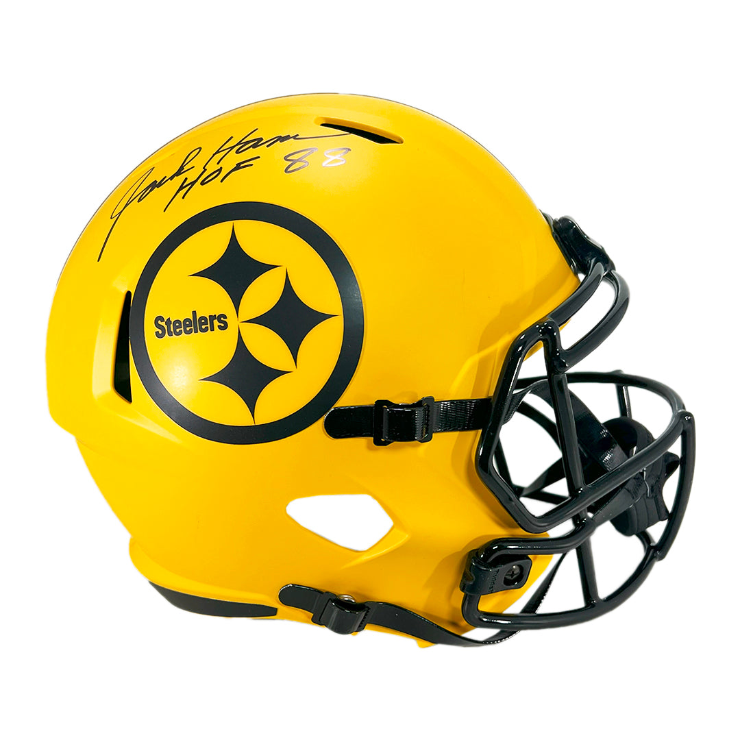 Jack Ham Signed HOF 88 Inscription Pittsburgh Steelers Rave Full-Size — RSA