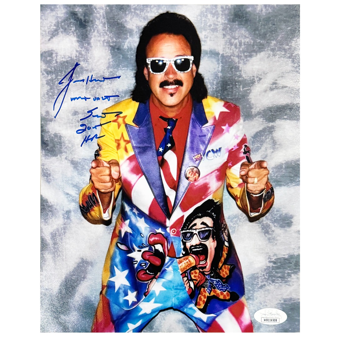 Jimmy Hart Signed Mouth of the South/HOF Inscription Pose 1 Wrestling — RSA