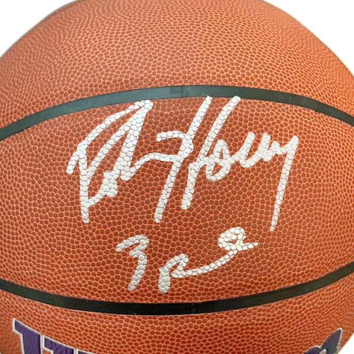 Robert Horry Signed 3-Peat Inscribed Los Angeles Lakers Wilson Basketb ...