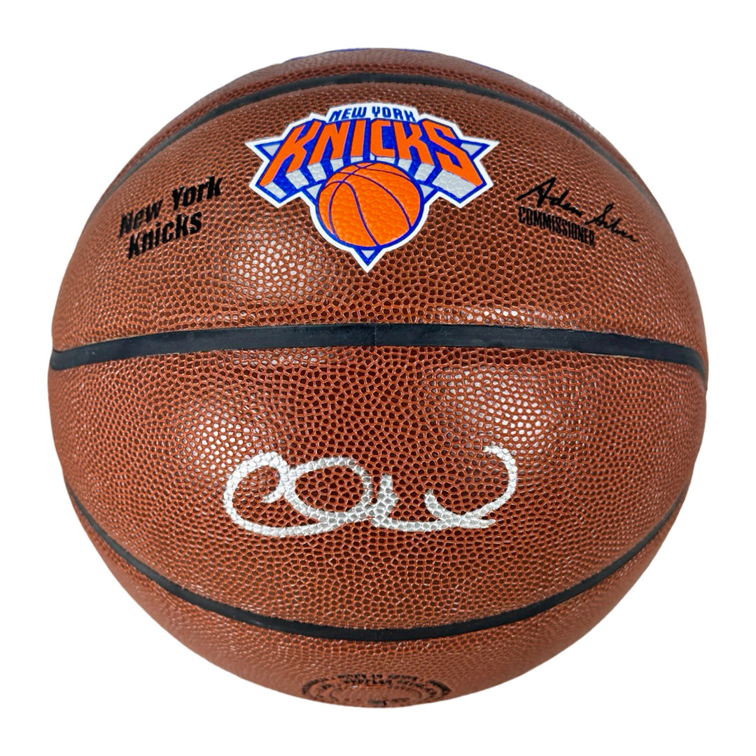Alan Houston Signed New York Knicks NBA Team Logo Basketball (Beckett ...