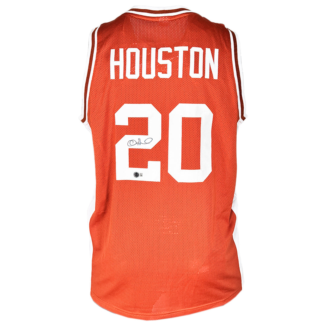 Alan Houston Signed Tennessee College Orange Basketball Jersey (Becket ...
