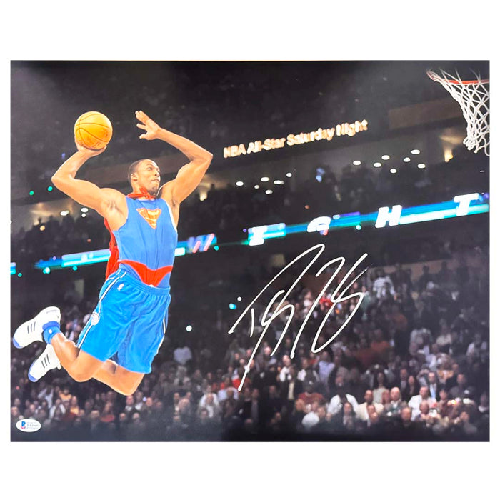 Dwight Howard Signed Superman Basketball 16x20 Photo (Beckett) — RSA