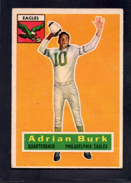 1956 Topps #52 Adrian Burk Eagles Football Card — RSA