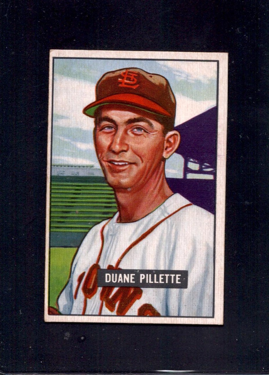 1951 Duane Pillette Bowman #316 Browns Rookie Baseball Card — RSA
