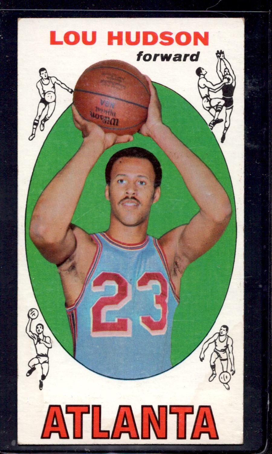 1969-70 Topps #65 Lou Hudson Atlanta Hawks Rookie Basketball Cards — RSA