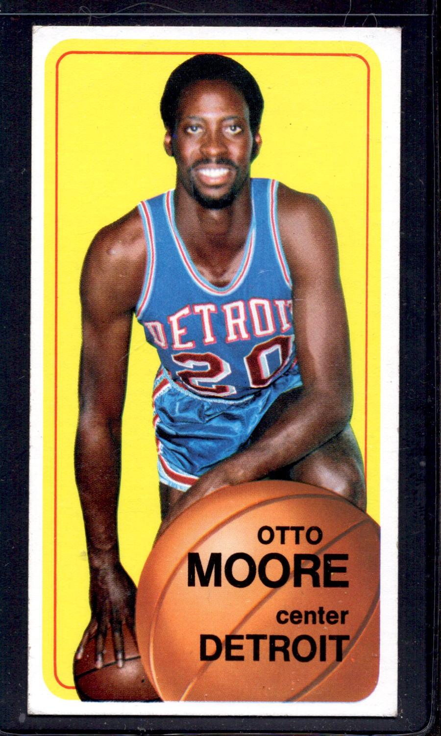 1970-71 Topps #9 Otto Moore Detroit Pistons Basketball Cards — RSA