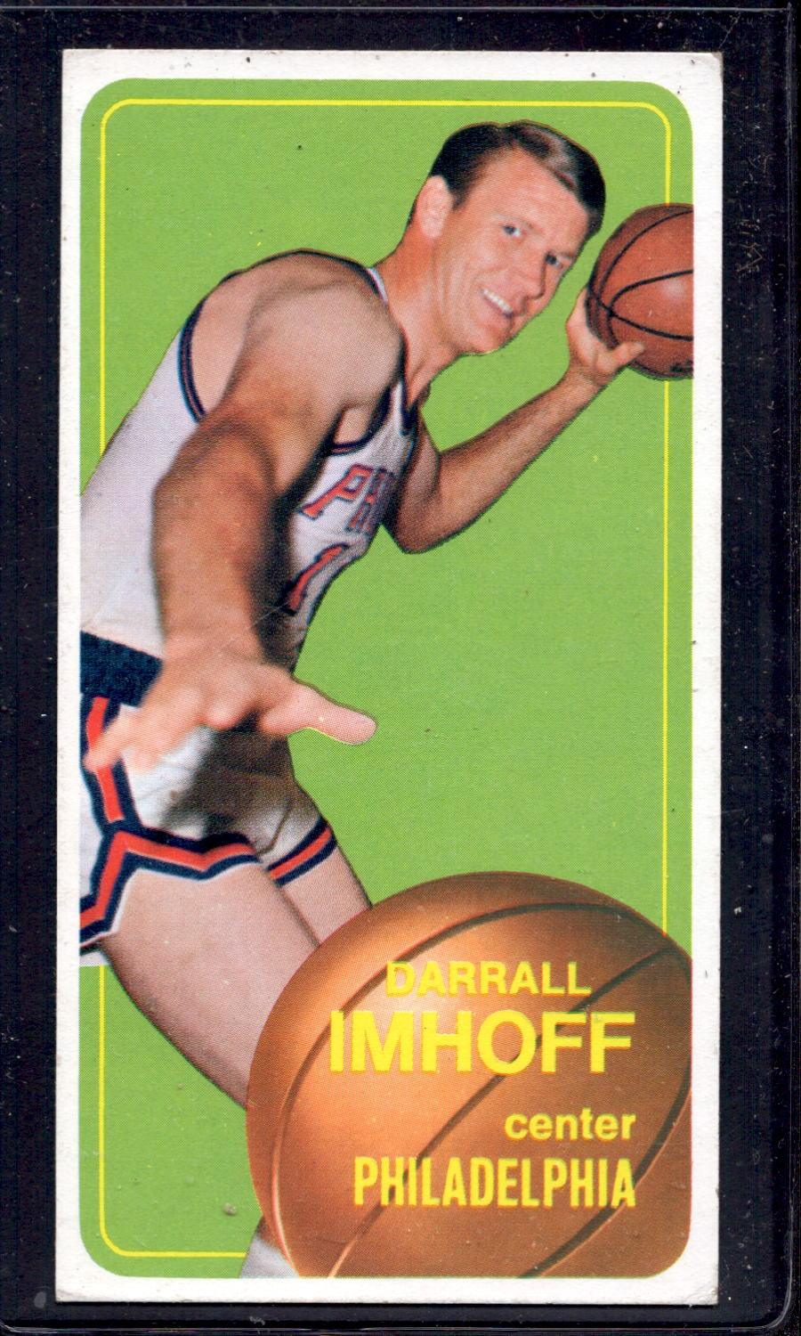 1970-71 Topps #57 Darrall Imhoff Philadelphia 76ers Basketball Cards — RSA
