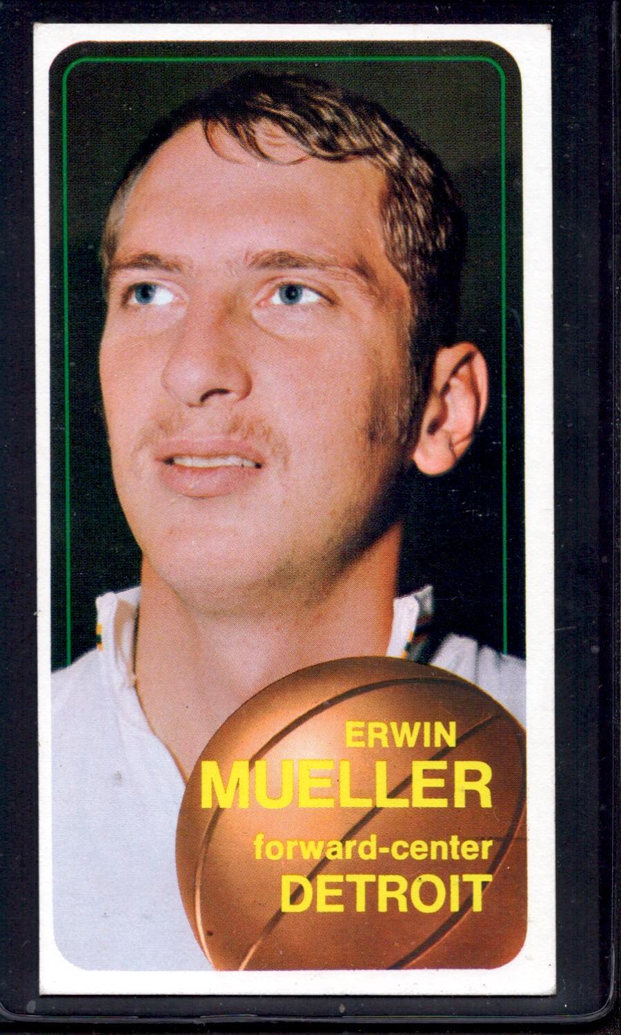 1970-71 Topps #82 Erwin Mueller Detroit Pistons Basketball Cards — RSA