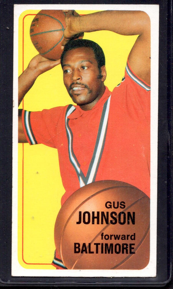 1970-71 Topps #92 Gus Johnson Baltimore Bullets Basketball Cards — RSA