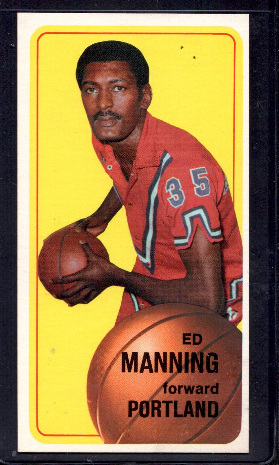 1970-71 Topps #132 Ed Manning Portland Trail Blazers Rookie Basketball ...