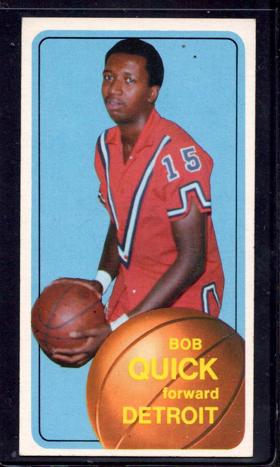 1970-71 Topps #161 Bob Quick Detroit Pistons Basketball Cards — RSA
