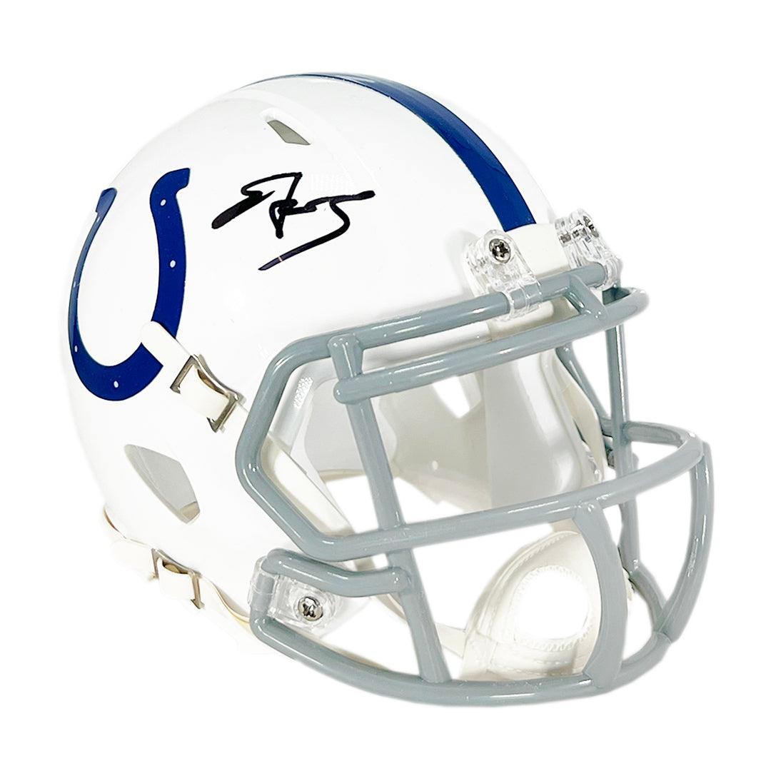 Edgerrin James Signed Indianapolis Colts Speed Mini Football Helmet (J ...