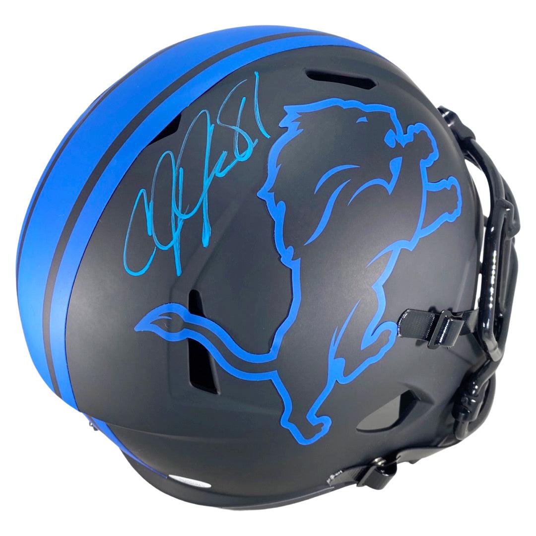 Calvin Johnson Signed Detroit Lions Eclipse Speed Full-Size Replica Fo ...