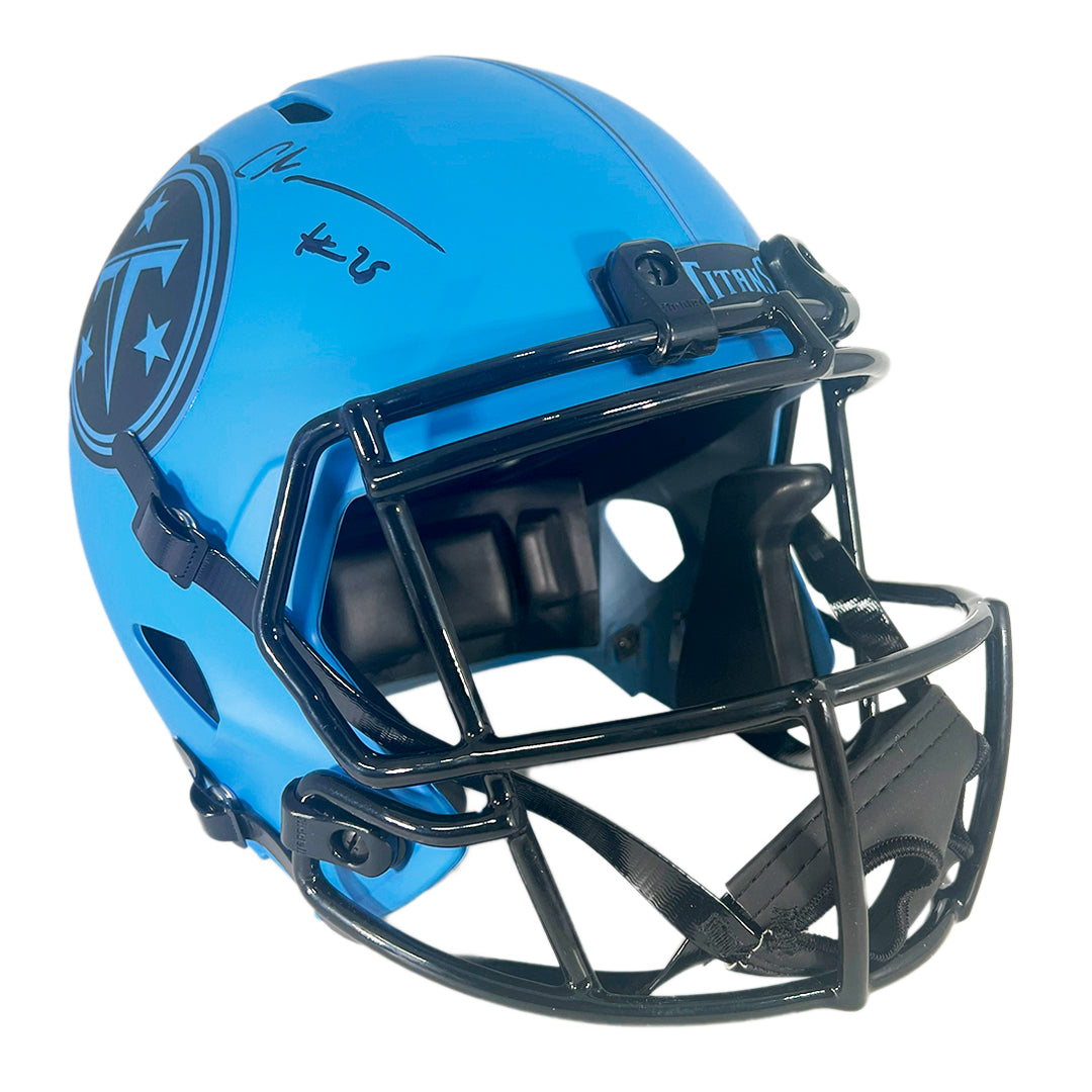 Chris Johnson Signed Tennessee Titans Rave Full-Size Replica Football — RSA