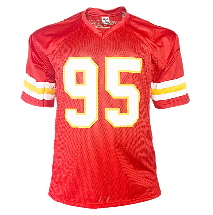 Custom Chris Jones Signed Jersey Kansas City Red — RSA