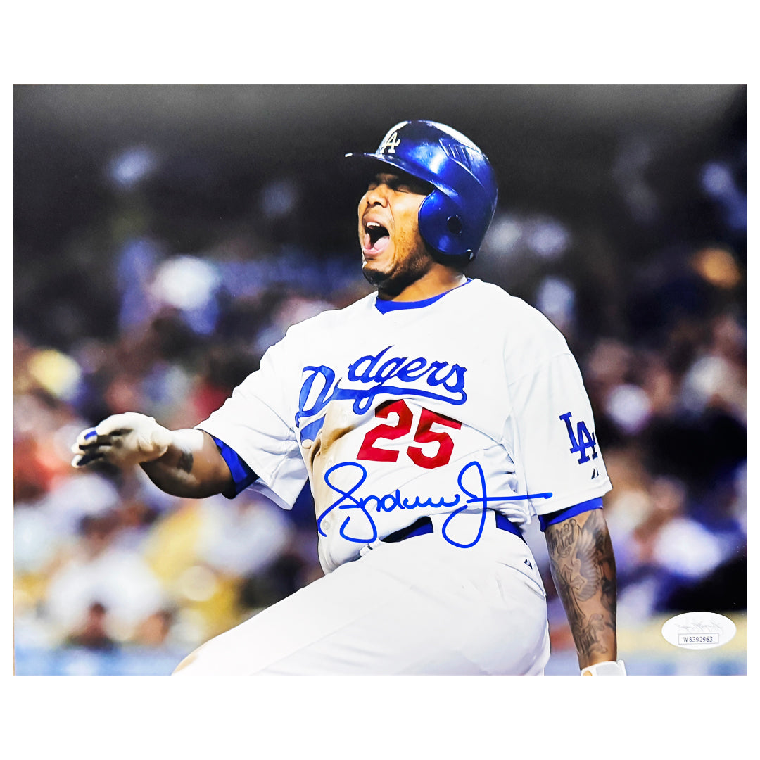 Andruw Jones Signed Los Angeles Pose 8 Baseball 8x10 Photo (JSA) — RSA