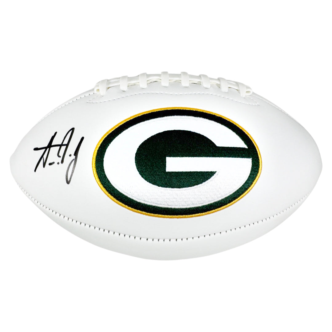 Aaron Jones Signed Green Bay Packers Official NFL Team Logo Football ...