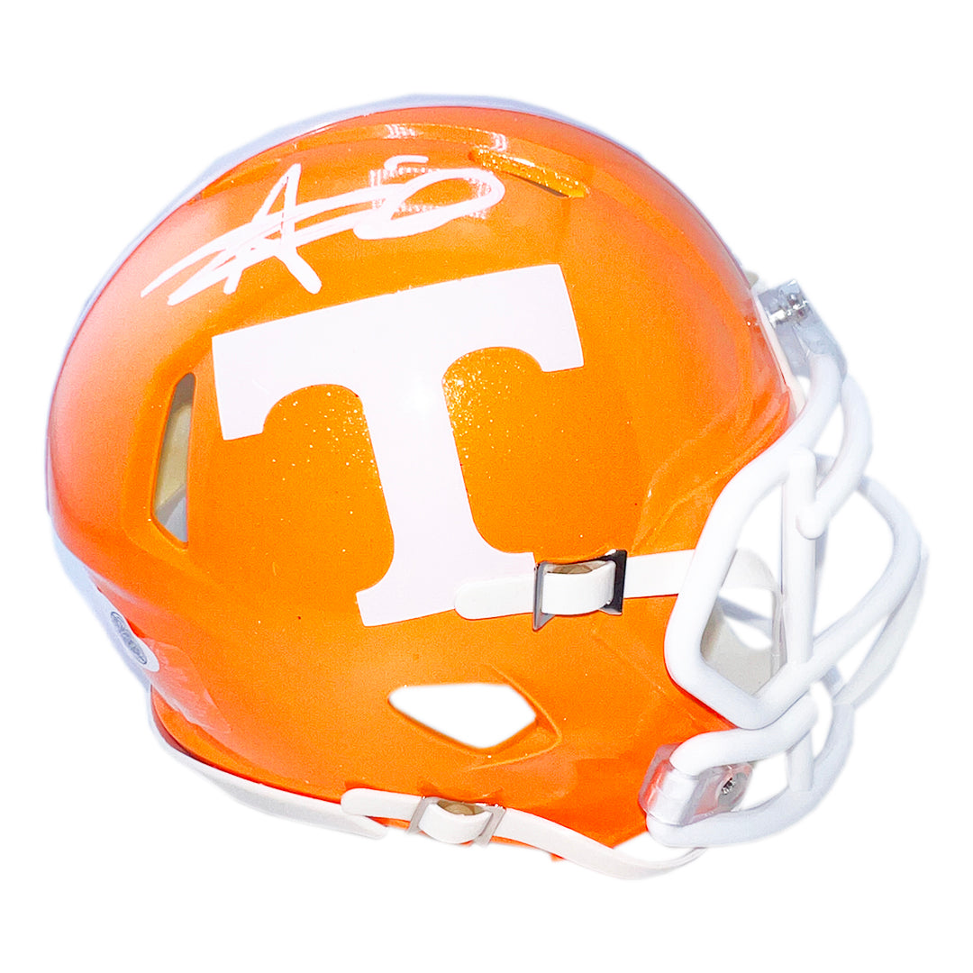 Alvin Kamara Signed Tennessee Vols Speed Mini Football Helmet White In ...