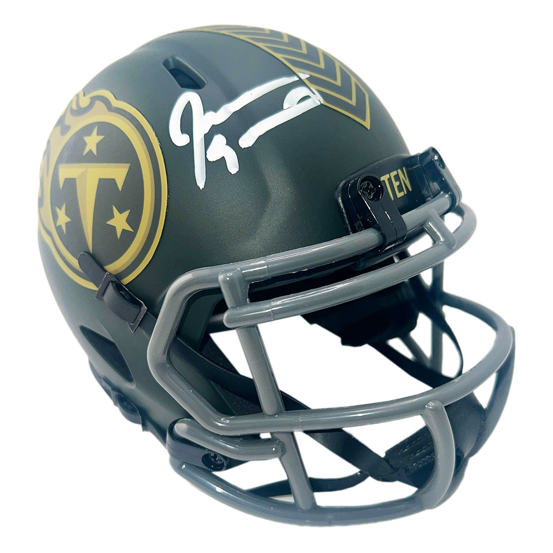 Jevon Kearse Signed Tennessee Titans Salute 2025 Mini Football Helmet — RSA