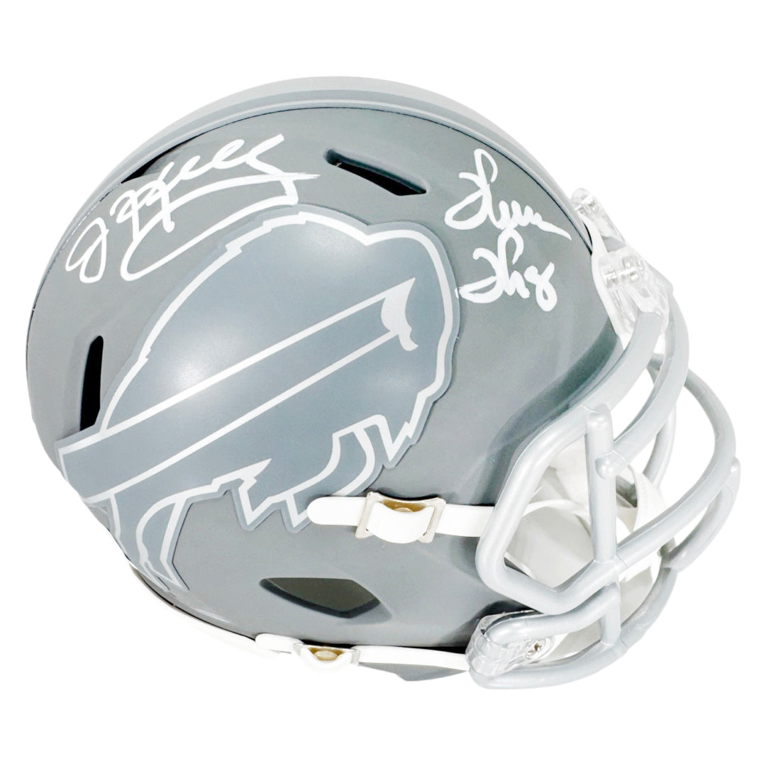 Jim Kelly and Thurman Thomas Signed Buffalo Bills Slate Alternate Spee ...