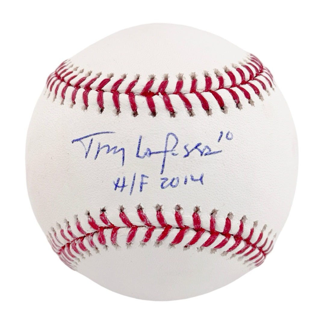 Tony LaRussa Signed HOF 2014 Inscription Rawlings Official Major Leagu ...
