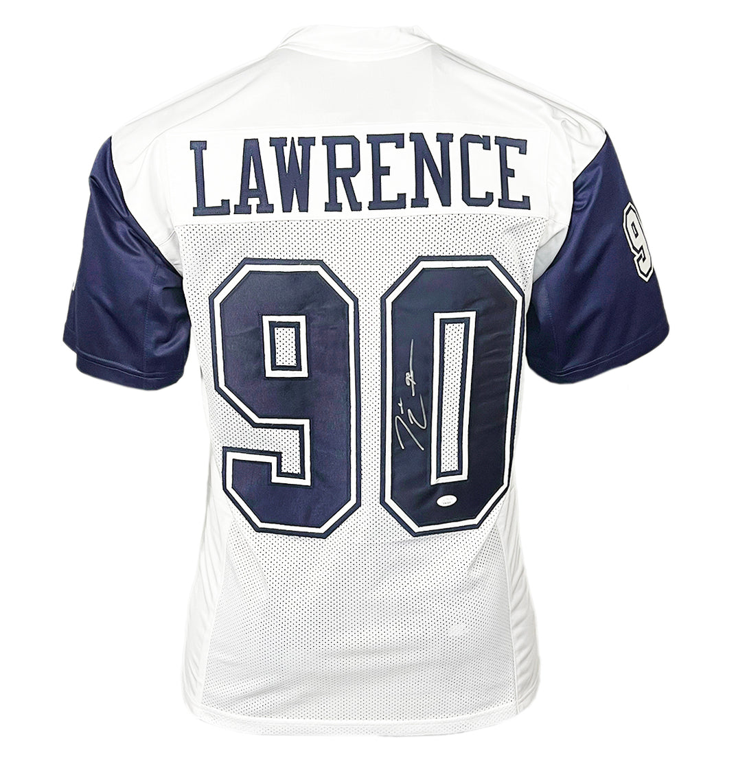 Demarcus Lawrence Signed Dallas White Alternate White Football Jersey — RSA