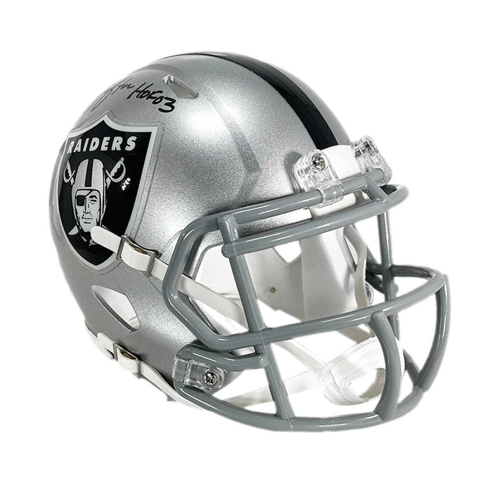 James Lofton Signed HOF 03 Los Angeles Raiders Speed Mini Football Hel ...