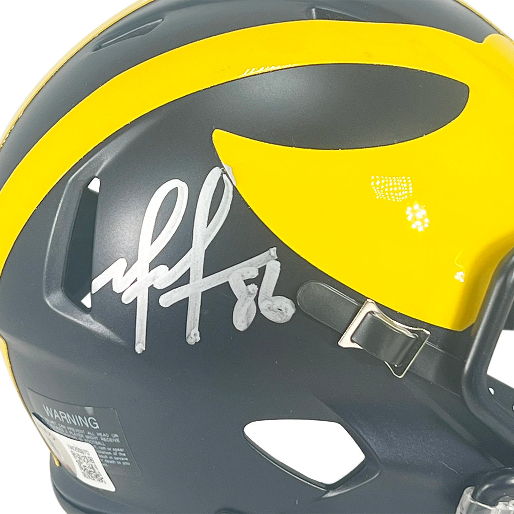 Football Signed Mini Helmets with Authentication - RSA