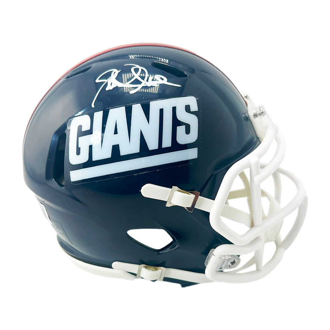 Leonard Marshall Signed New York Giants Throwback 80-99 Speed Mini Foo ...