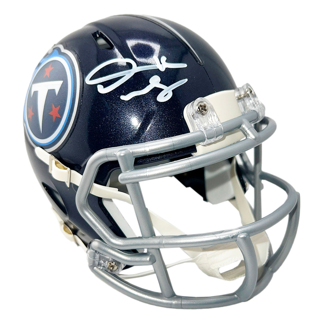 Derrick Mason Signed Tennessee Titans Speed Mini Football Helmet (JSA ...