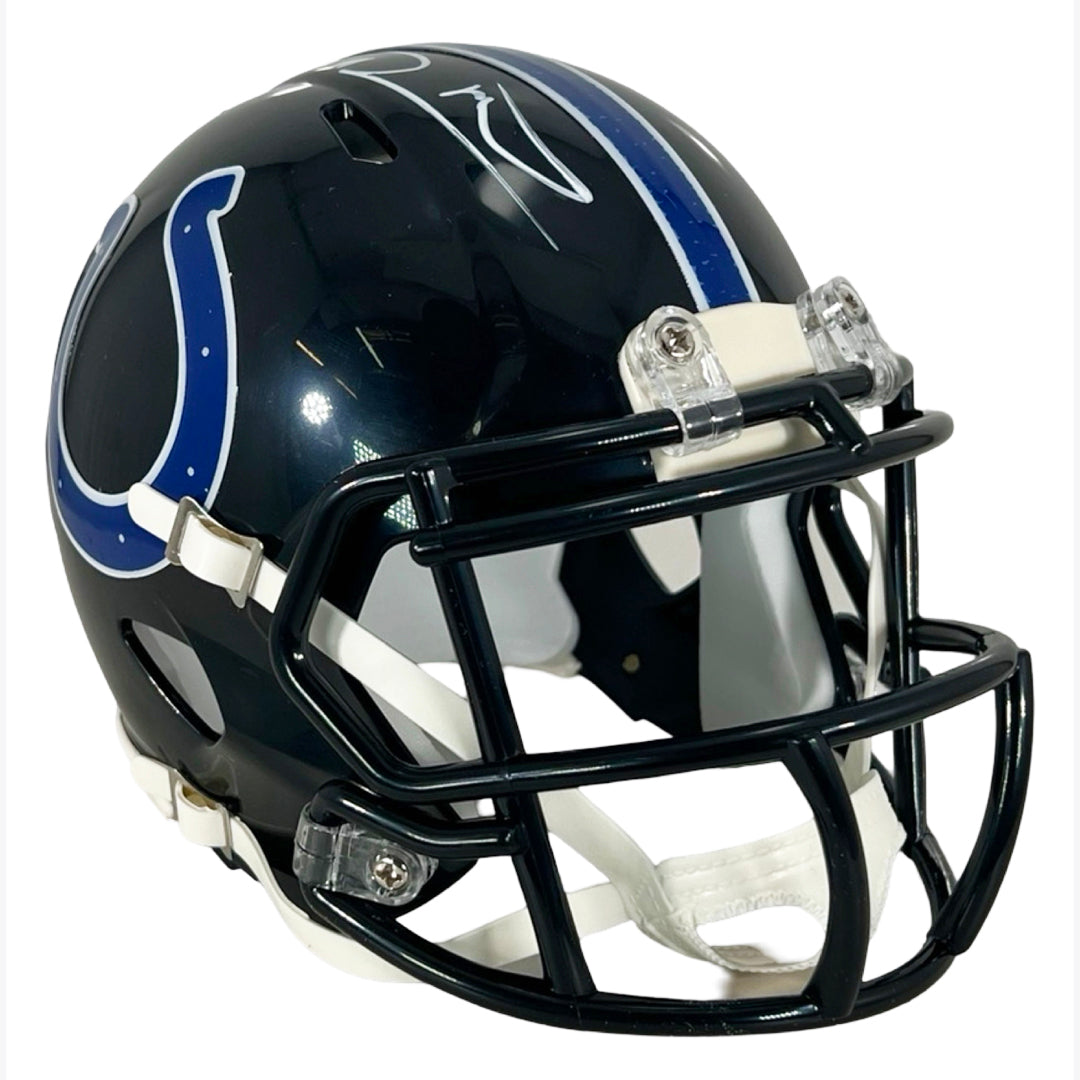 Robert Mathis Signed Indianapolis Colts Alt 2023 Mini Football Helmet — RSA