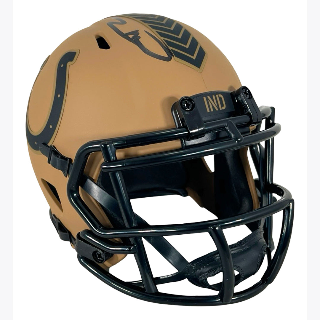 Robert Mathis Signed Indianapolis Colts Salute to Service 2023 Mini Fo ...