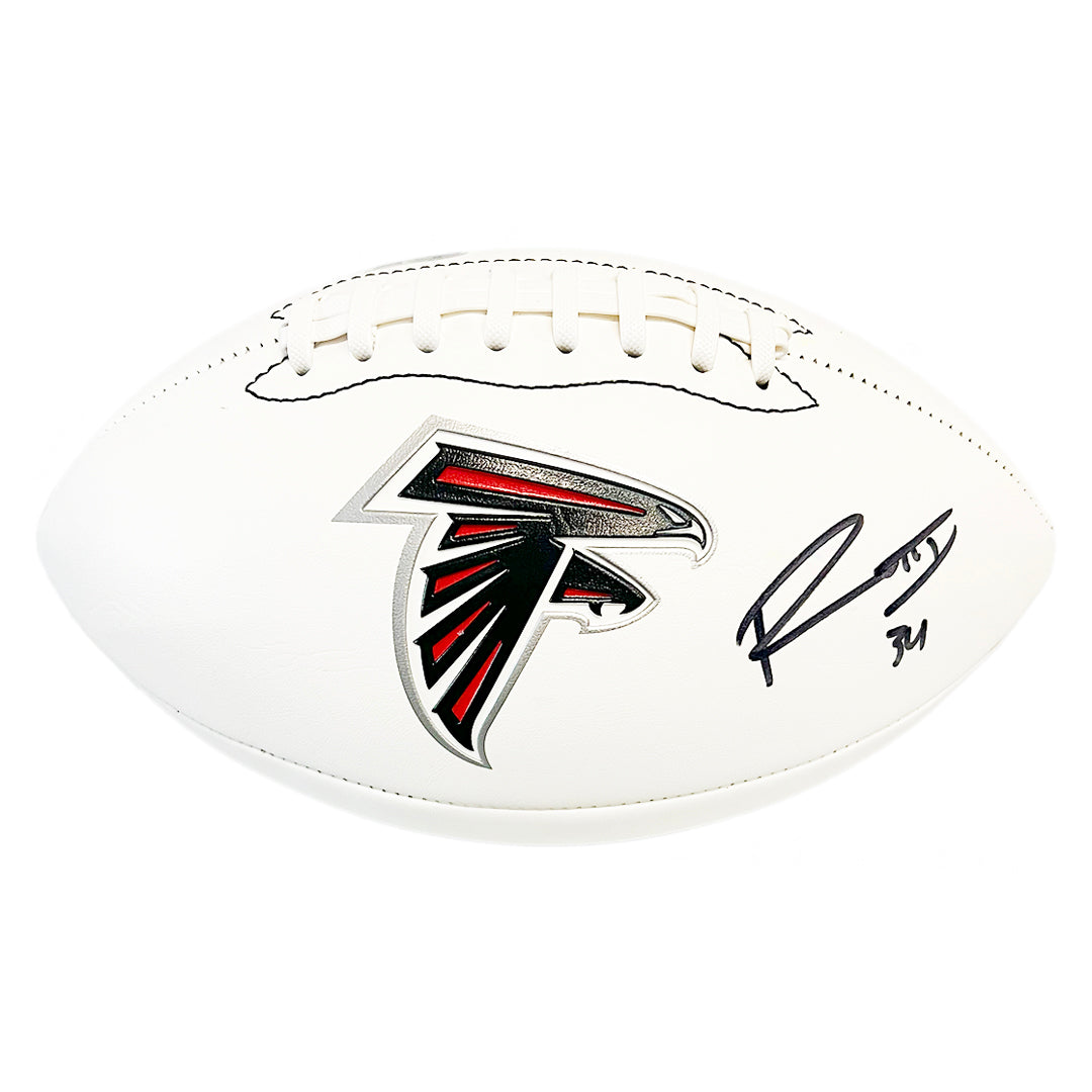 Ray-Ray McCloud Signed Atlanta Falcons Official NFL Team Logo White Fo ...