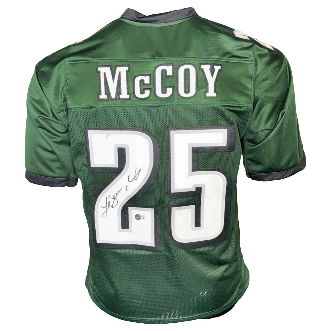 LeSean McCoy Signed Philadelphia Green Football Jersey (Beckett) — RSA
