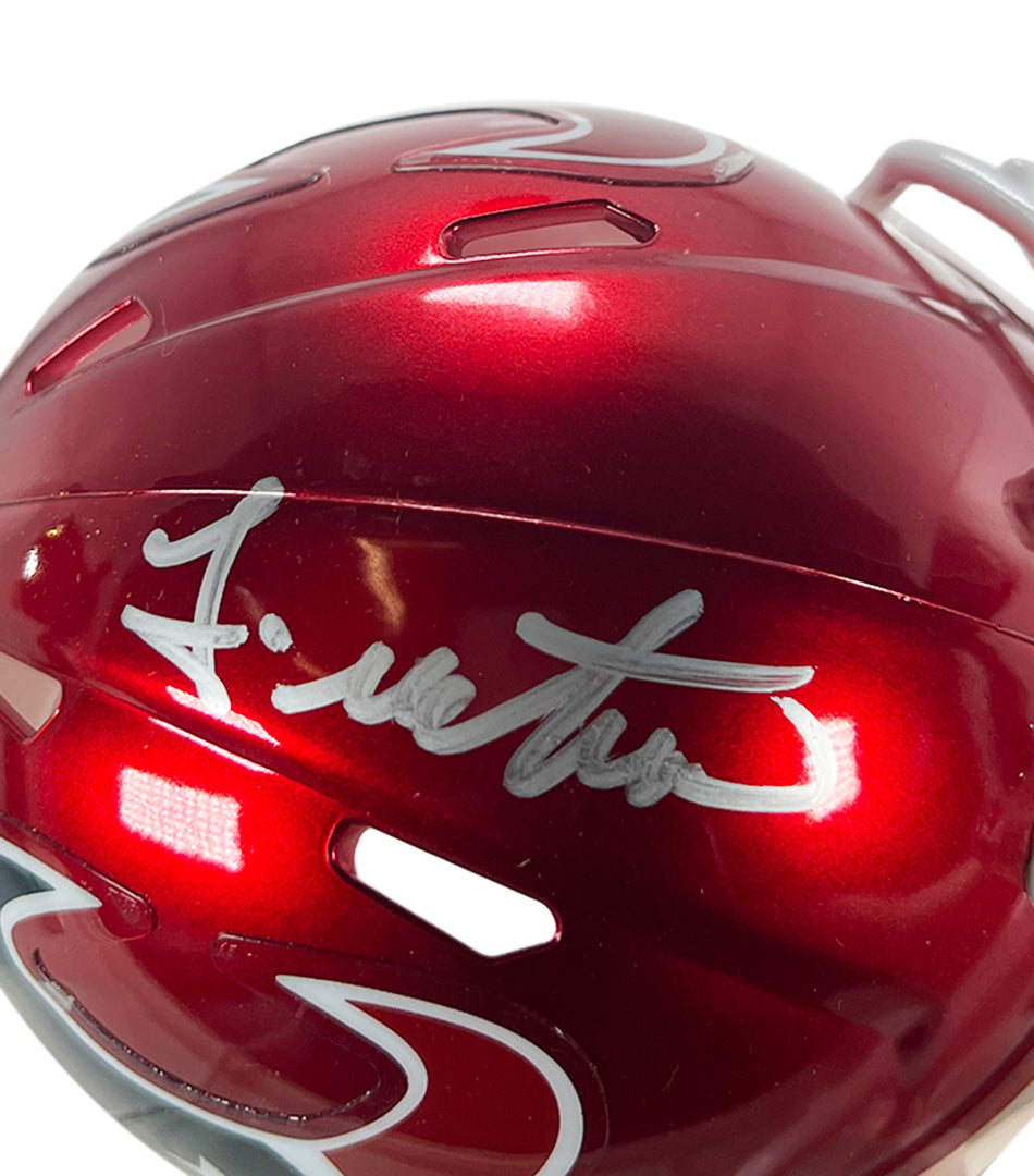 John Metchie III Signed Houston Texans Flash Speed Mini Football Helme ...