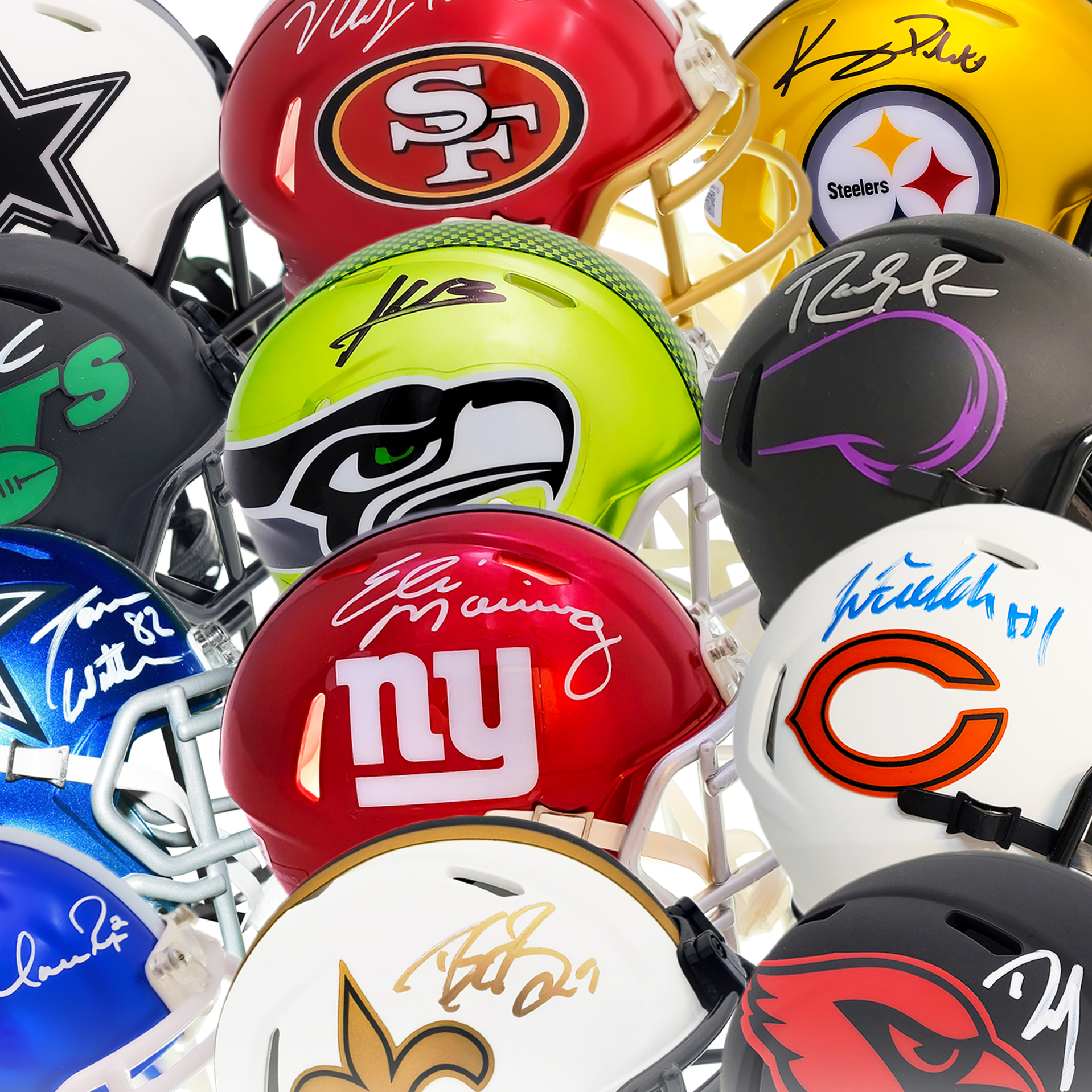 3x Signed Football Mini Helmet Mystery Box — RSA